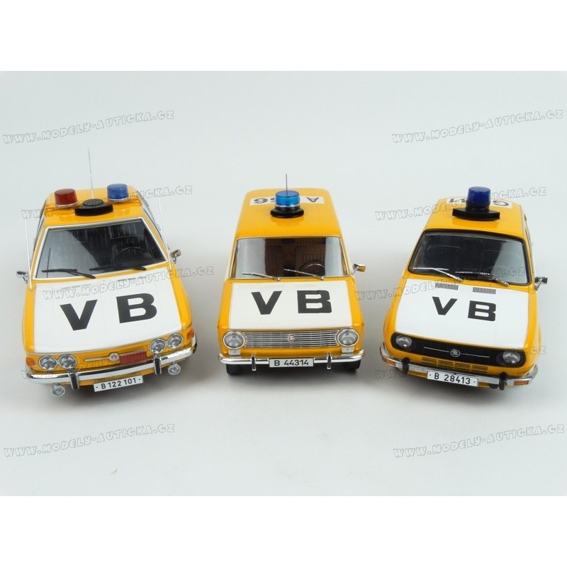 SET 3x Veřejná Bezpečnost: Tatra 613 1979, Lada 1200 Combi (VAZ 2102 ...