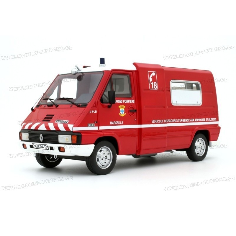 Renault Master T30 VSAB Pompiers 1980, OttO mobile 1/18 scale